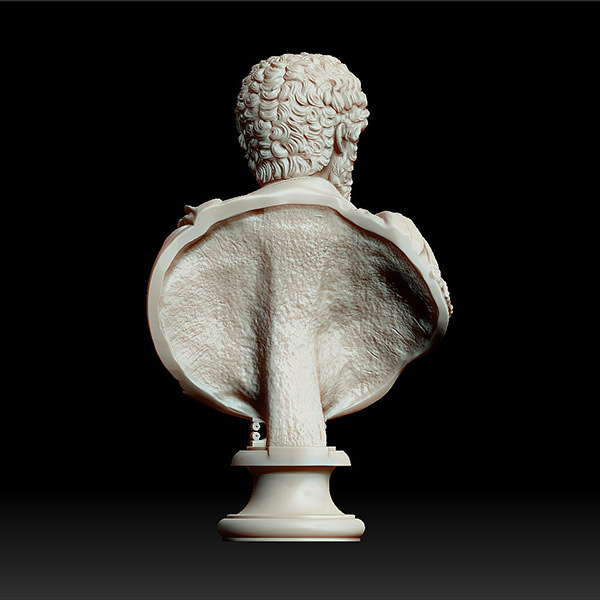 Printable Lucius Verus Emperor Bust 3D model 3D printable | CGTrader