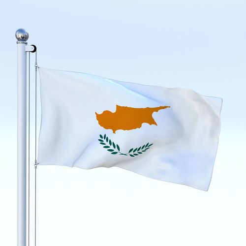 3D model Animated Cyprus Flag VR / AR / low-poly animated | CGTrader