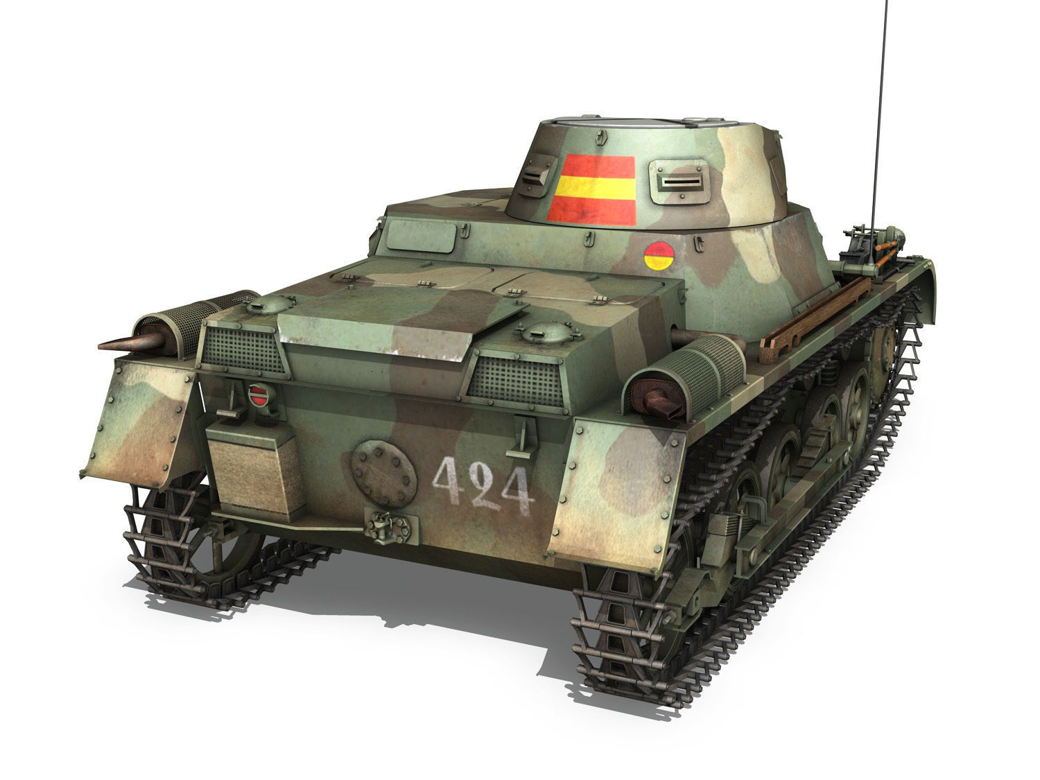 PzKpfw 1 - Panzer 1 - Ausf A - 424 3D model | CGTrader