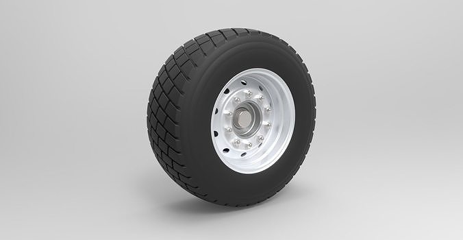 Front wheel from truck 3D model | CGTrader