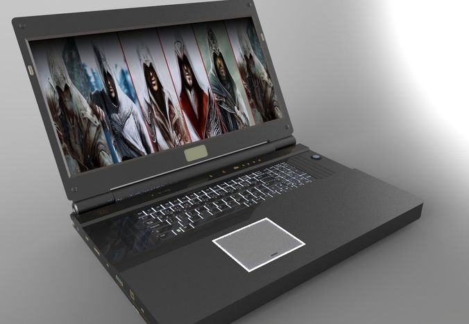 Monster P570WM3D 17 Laptop 3D model | CGTrader