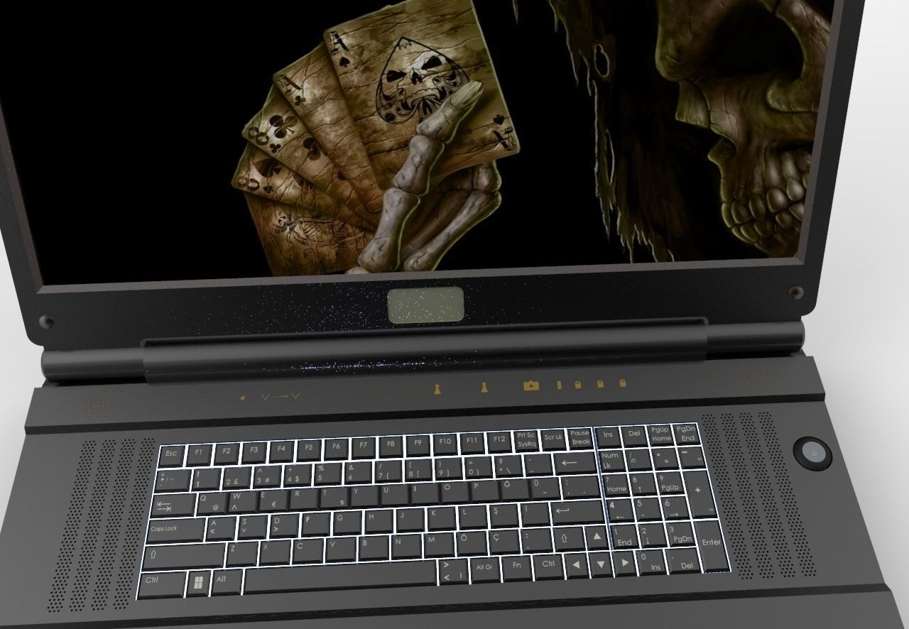 Monster P570WM3D 17 Laptop 3D model | CGTrader