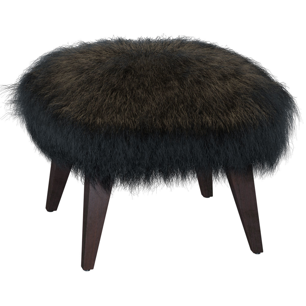 OTTO TIBETAN FUR CUBE OTTOMAN 3D model | CGTrader