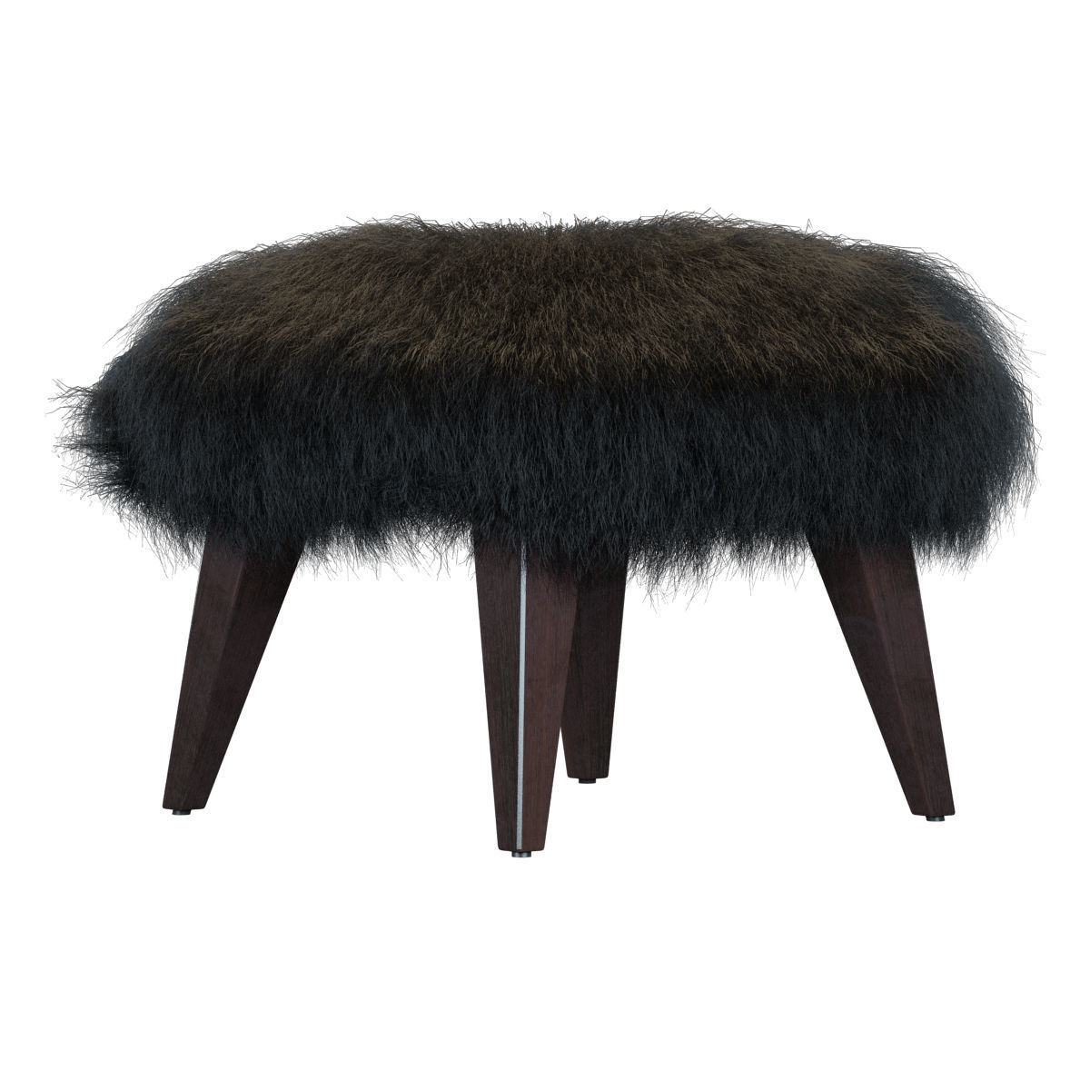 OTTO TIBETAN FUR CUBE OTTOMAN 3D model | CGTrader