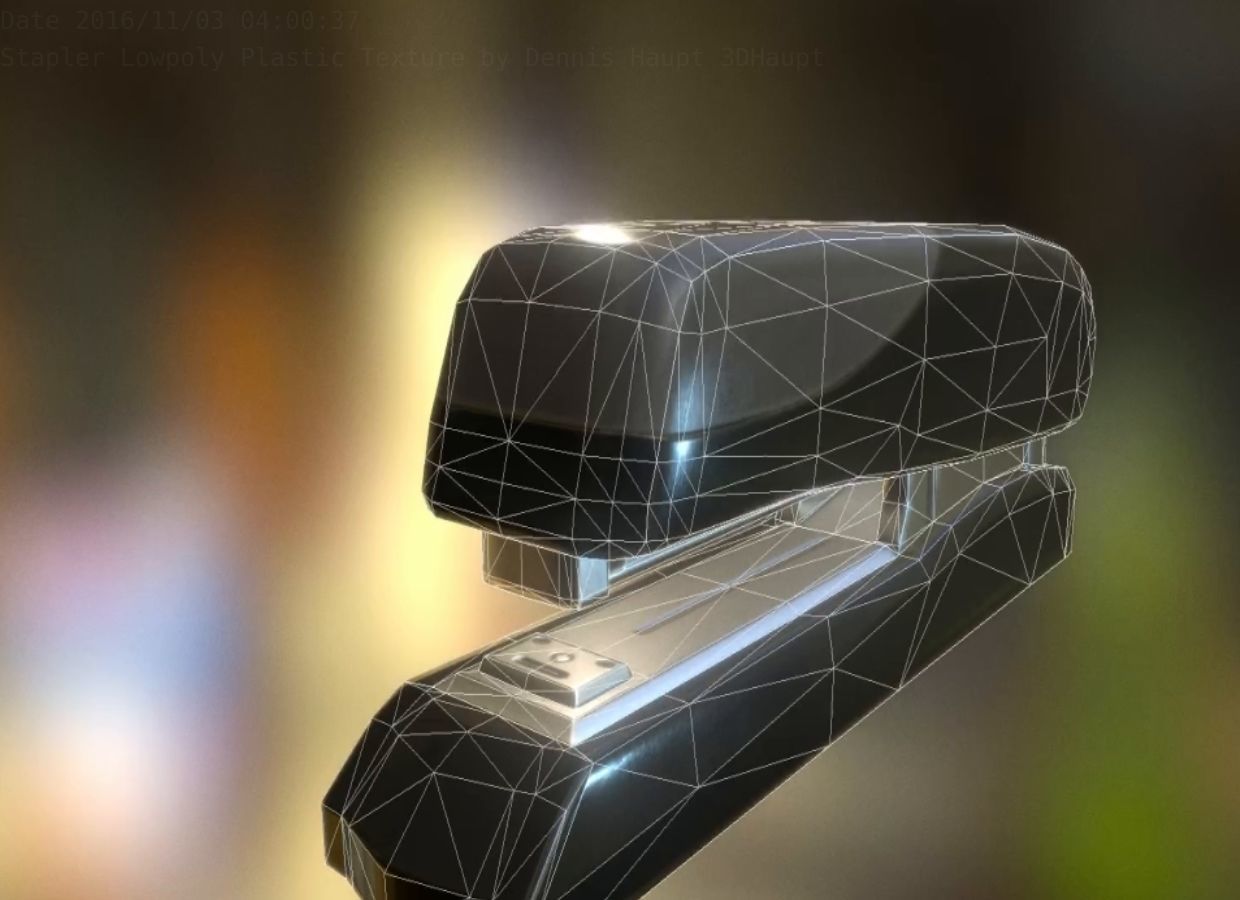3D model Stapler Rigged And Animated Plastic Version VR / AR / low-poly ...