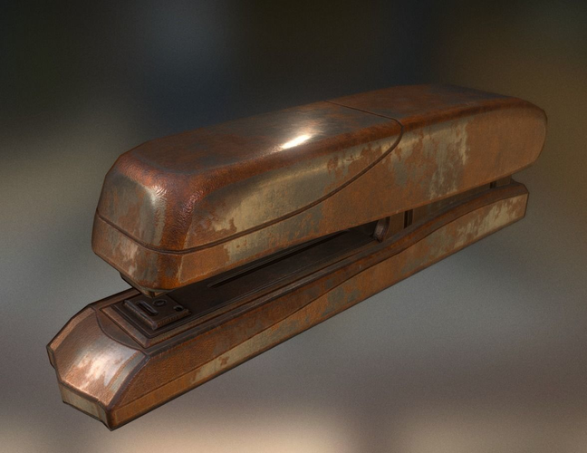 3D model Stapler Rigged And Animated Rusty Version VR / AR / low-poly ...