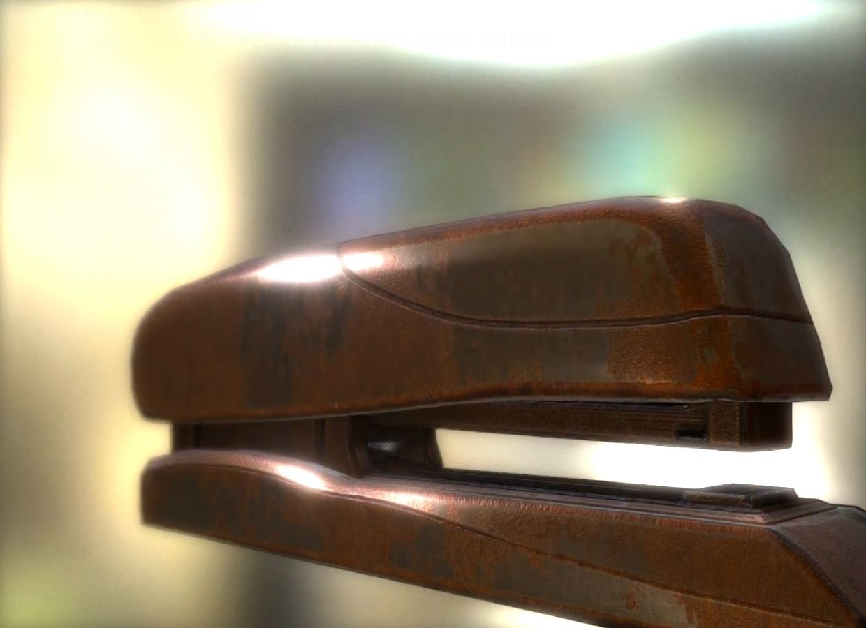 3D model Stapler Rigged And Animated Rusty Version VR / AR / low-poly ...