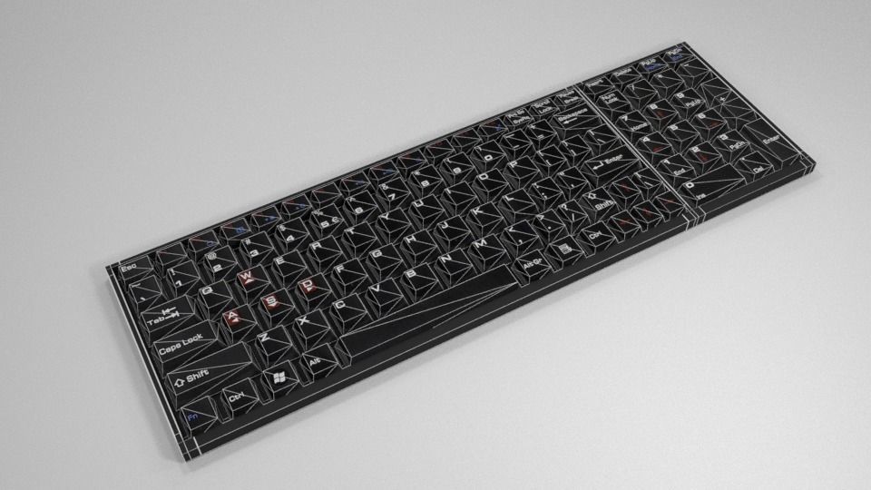Simple Keyboard 3D model | CGTrader