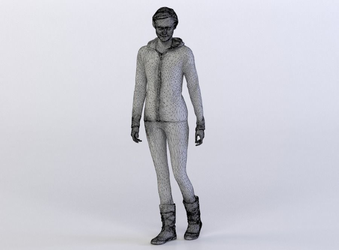 Stephanie 0376 Woman in sportswear 3D Model MAX OBJ C4D MAT | CGTrader.com