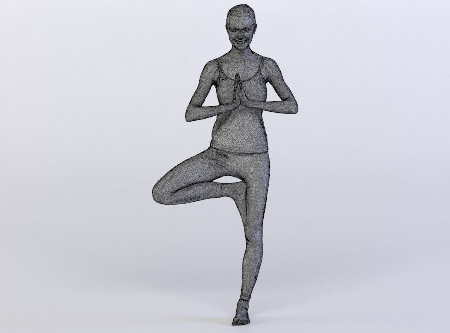 Julia 0242 Woman doing yoga 3D model | CGTrader
