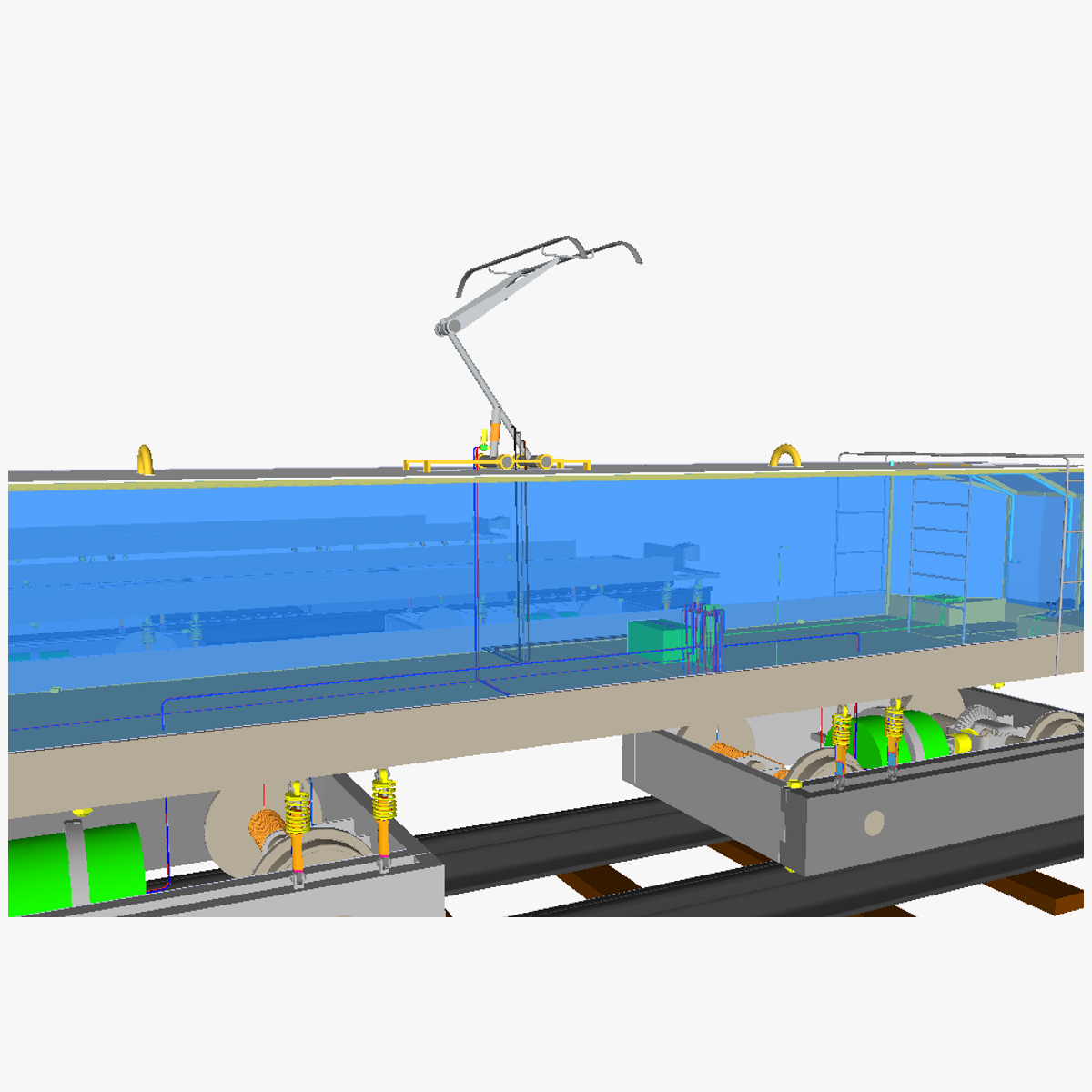 Modular train EM 3D Model SKP | CGTrader.com