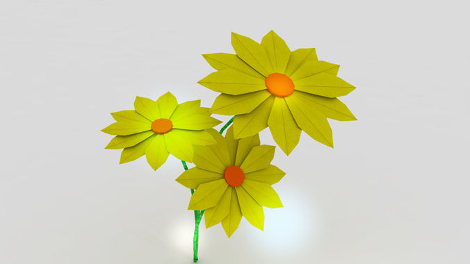 3D model origami VR / AR / low-poly | CGTrader