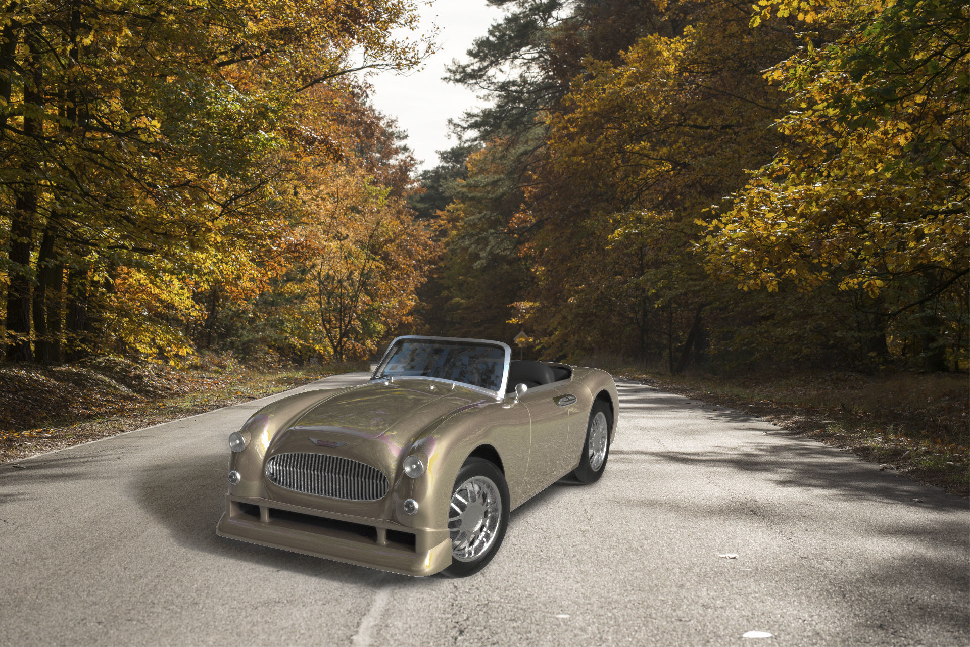 Austen Healey Walmart 1 24 Scale RC car body 3D model 3D printable ...