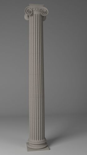 Column - Ionic Order 3D model | CGTrader