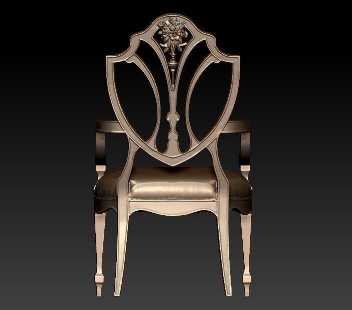 Old chair 3D model 3D printable | CGTrader