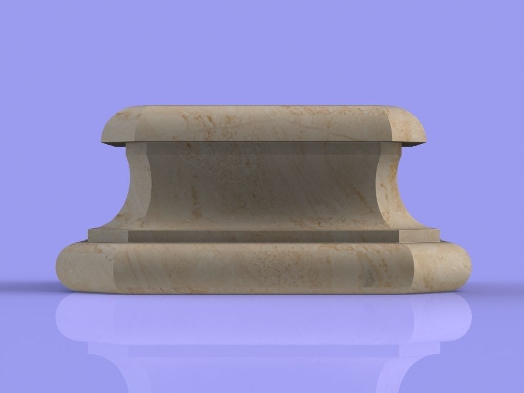 Marble Socle 02 3D model 3D printable | CGTrader