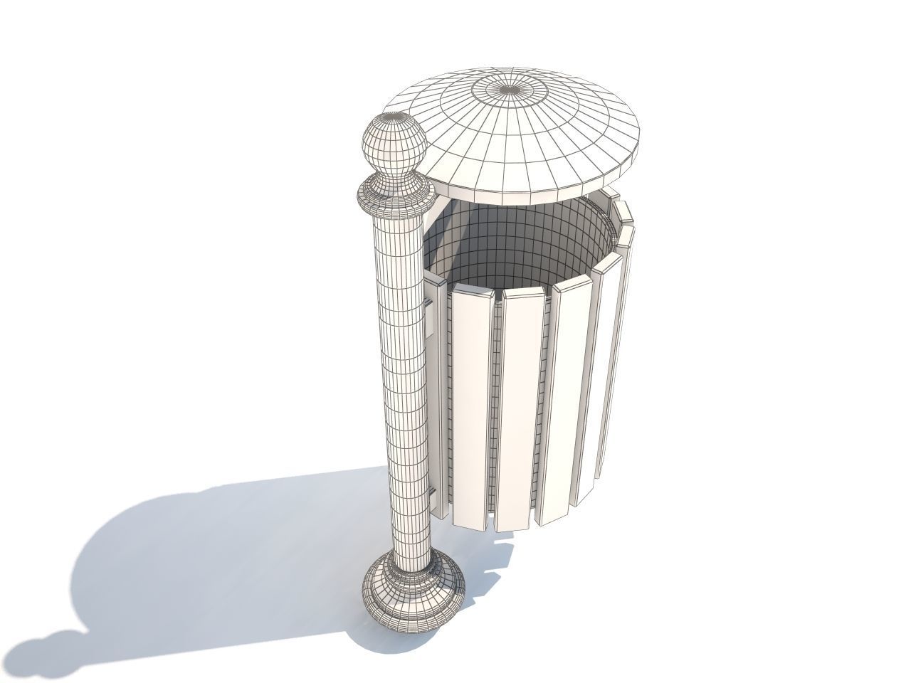 Trashcan classic 3D model | CGTrader