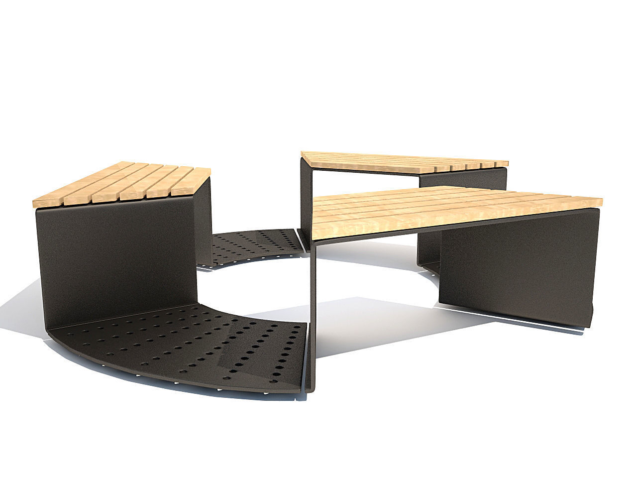 Modern bench 3D model | CGTrader