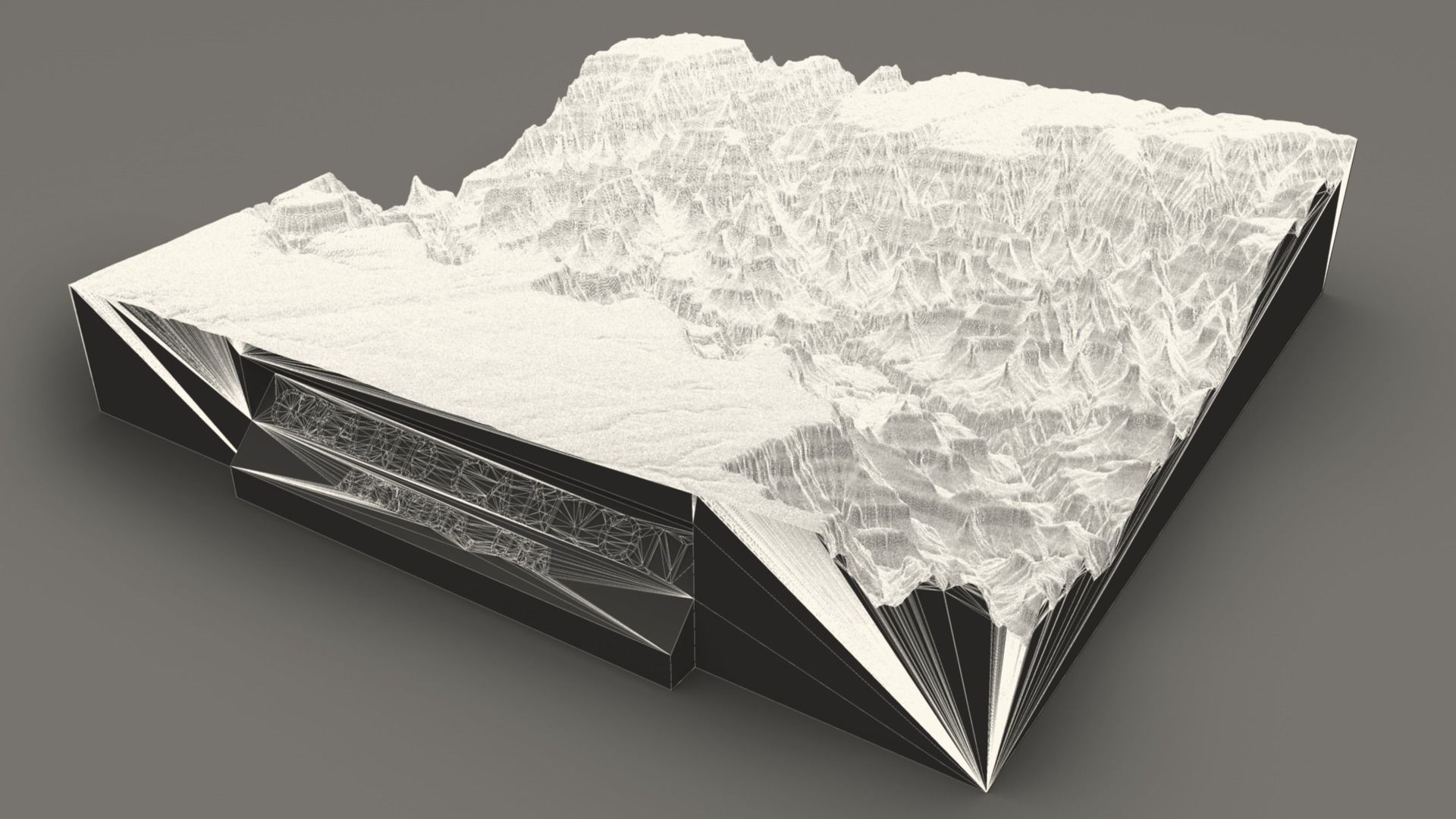 3D Printable Grand Canyon Landscape Plinth 3D model 3D printable | CGTrader