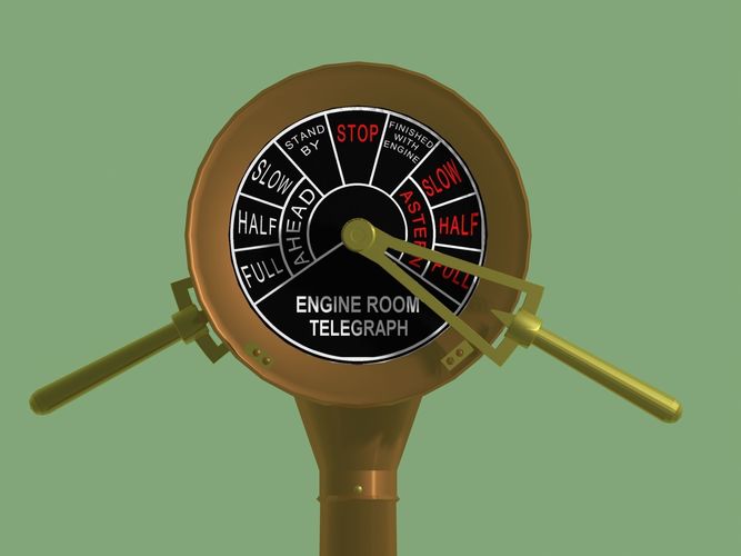 Engine order telegraph 3D model | CGTrader