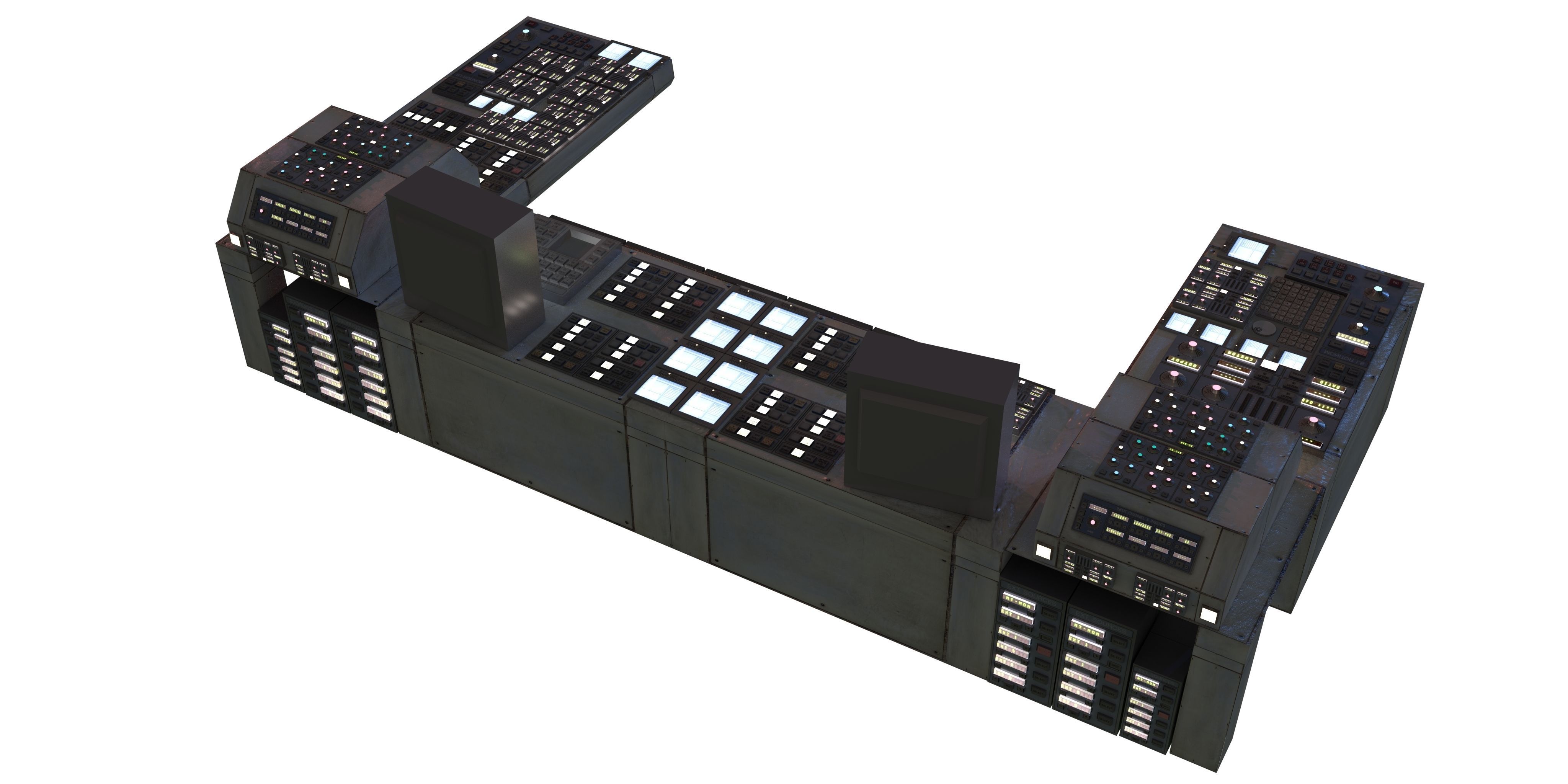 3D model Modular Electronics Scenery Props Environment Pack Sci Fi VR ...