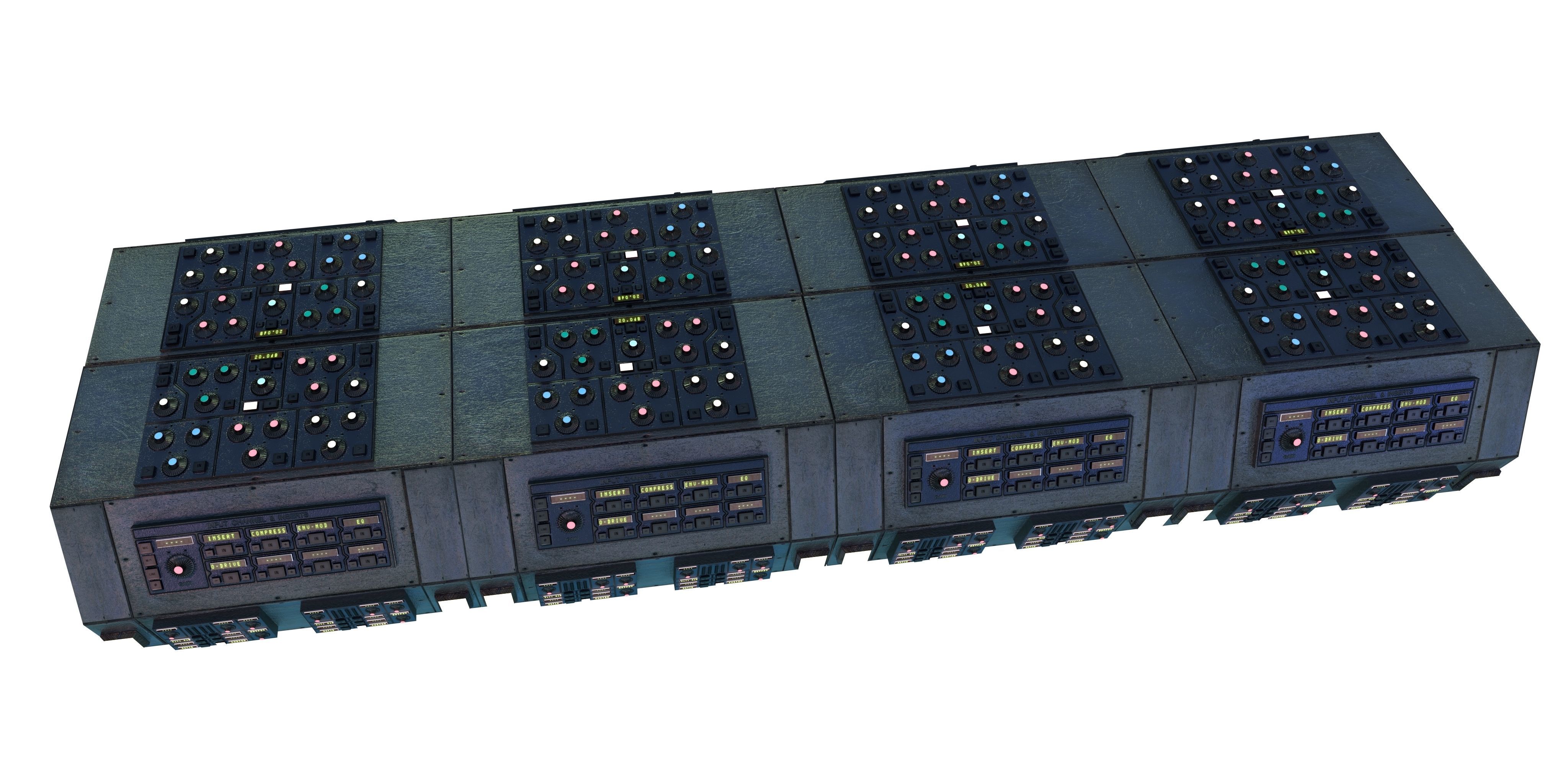 3D model Modular Electronics Scenery Props Environment Pack Sci Fi VR ...