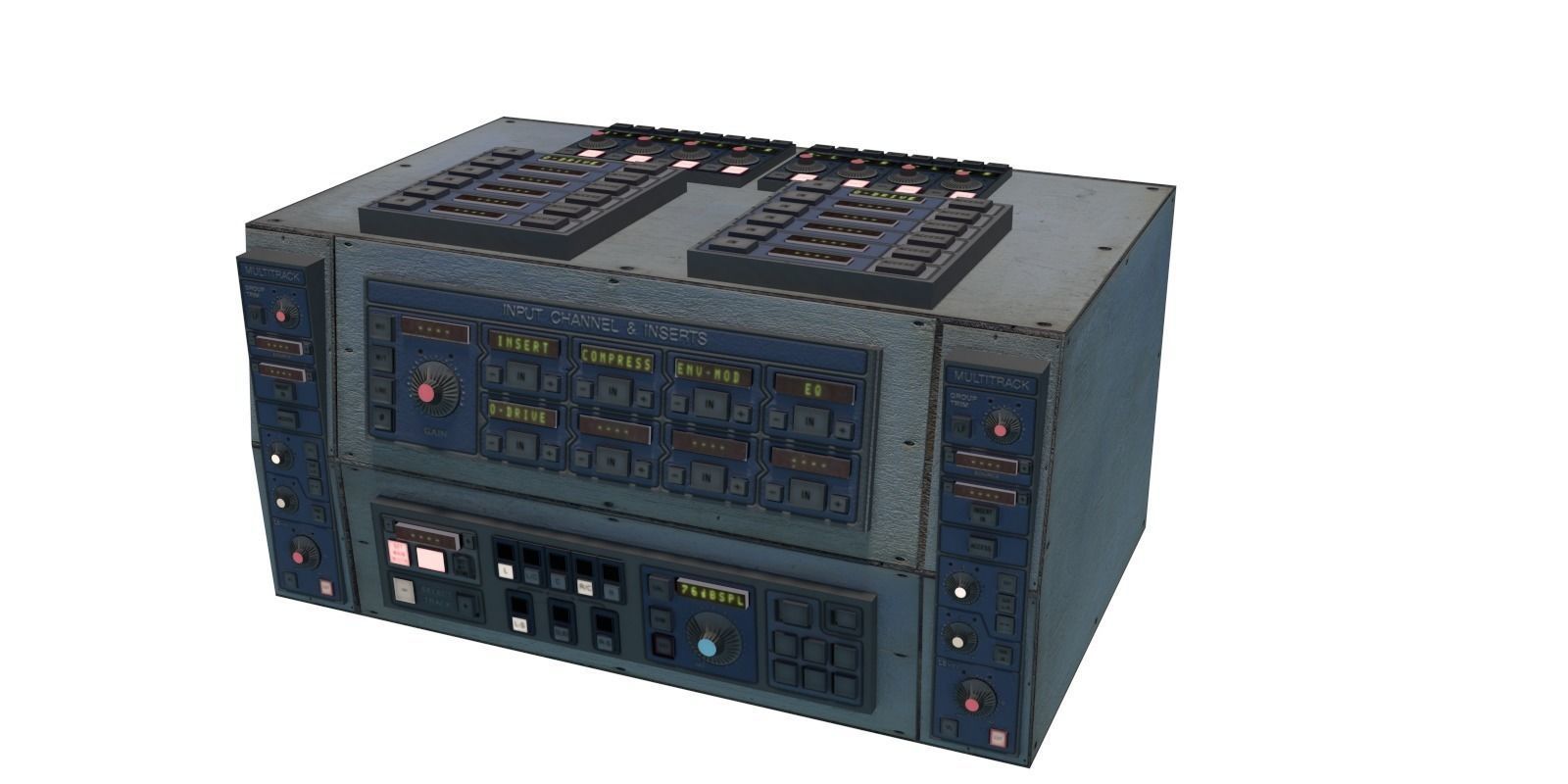 3D model Modular Electronics Scenery Props Environment Pack Sci Fi VR ...