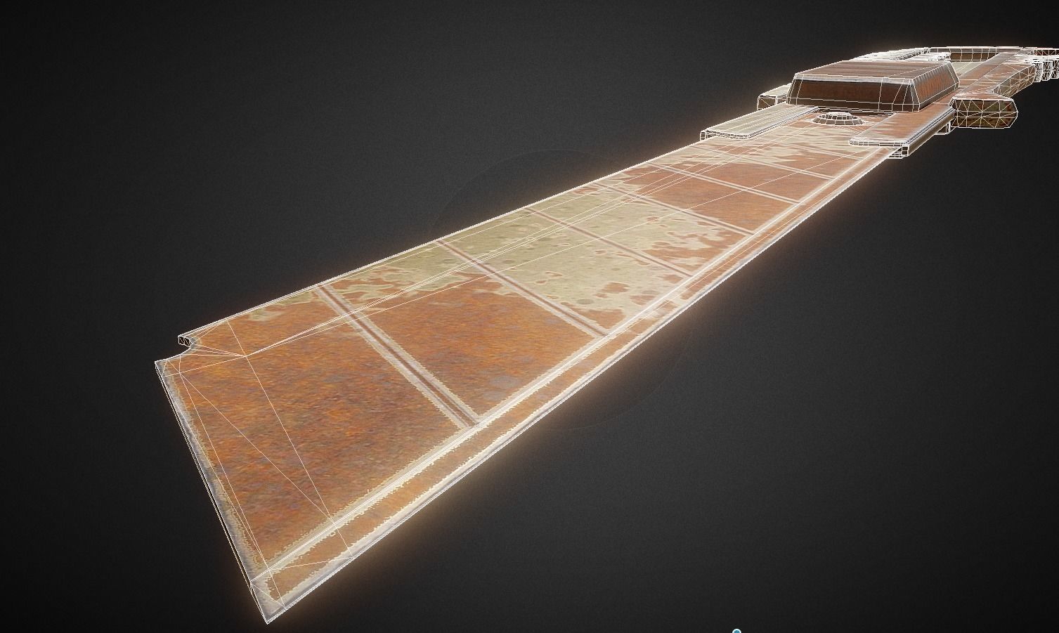 3D model Box Cutter Lowpoly Rusty Version - Gameready - PBR VR / AR ...