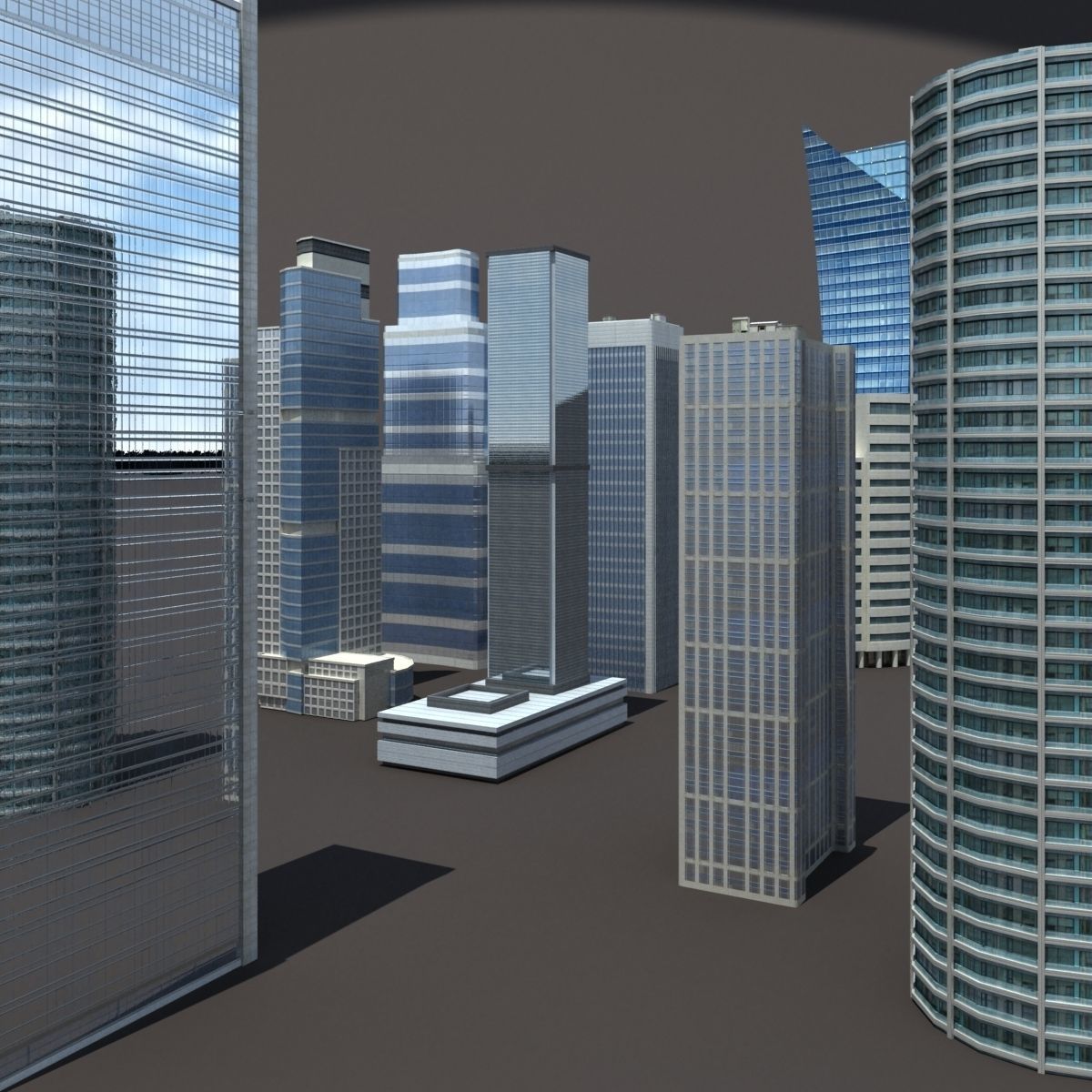 3D model Skyscrapers Building Pack VR / AR / low-poly | CGTrader
