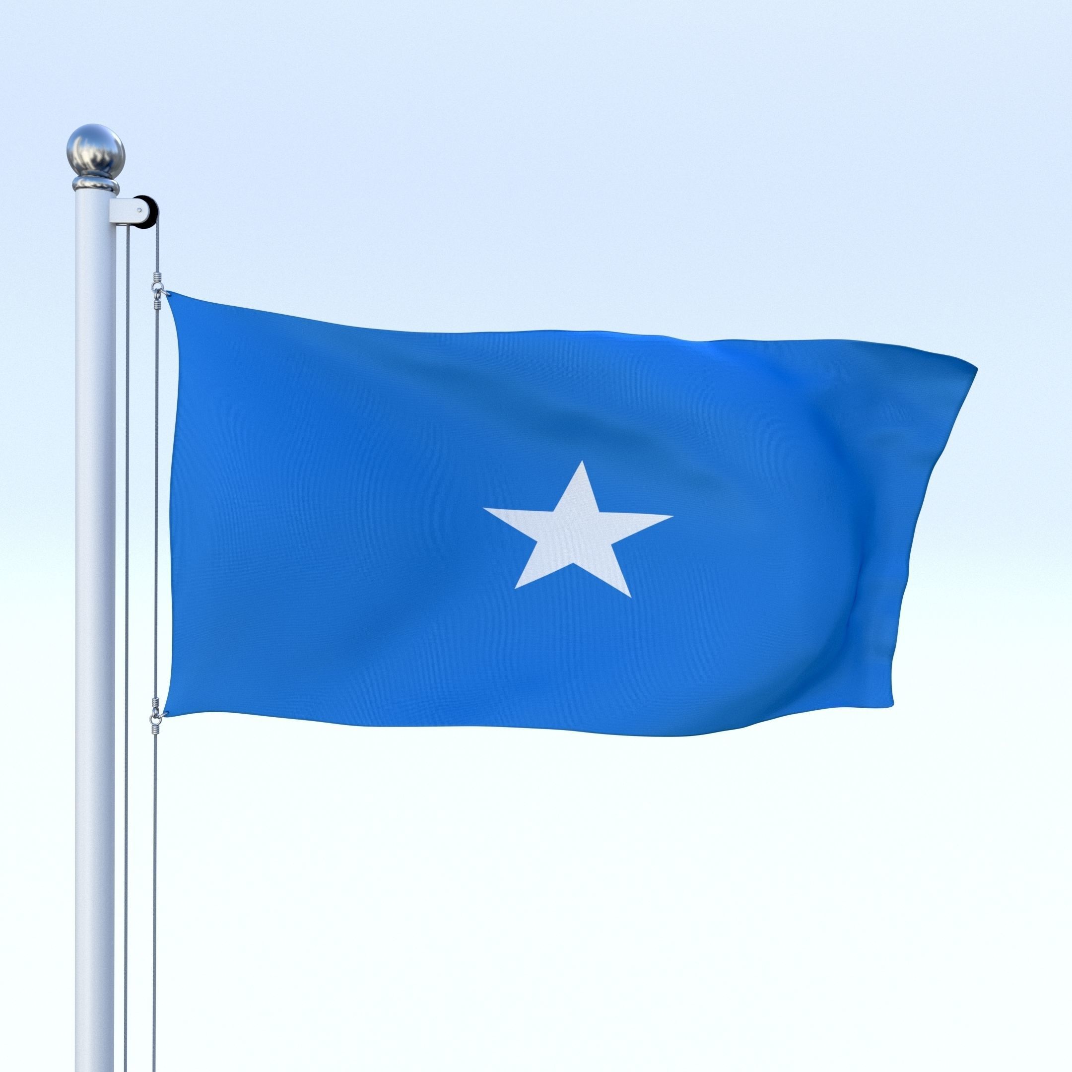 3D model Animated Somalia Flag VR / AR / low-poly animated | CGTrader
