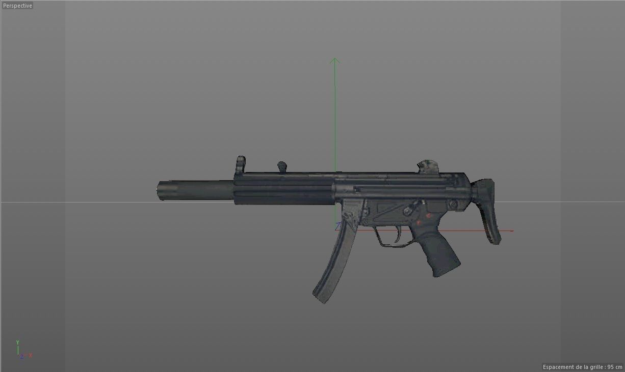 HK5-Silenced free 3D model | CGTrader