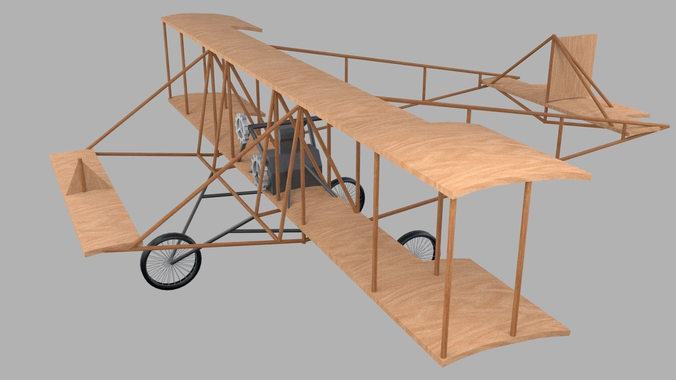 Old Plane free VR / AR / low-poly 3D model | CGTrader