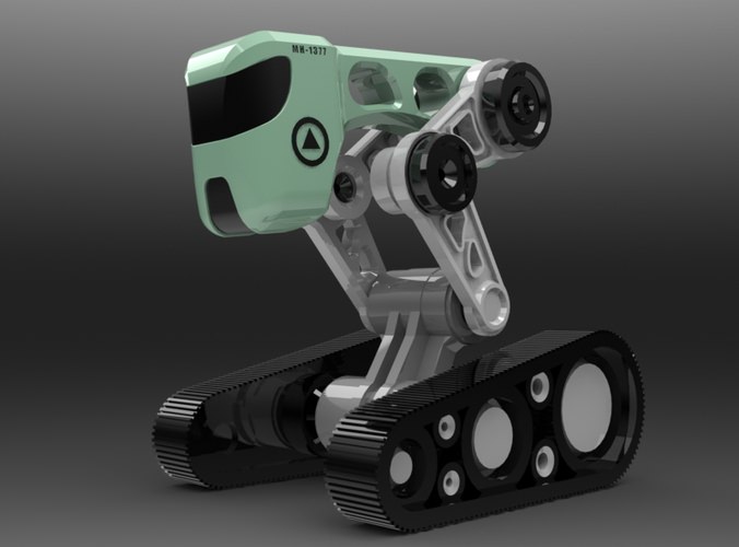Tread Bot 2 0 3D Model 3D printable .stl - CGTrader.com