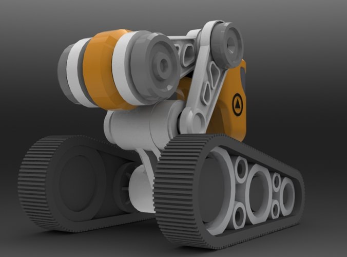Tread Bot 2 0 3D Model 3D printable .stl - CGTrader.com