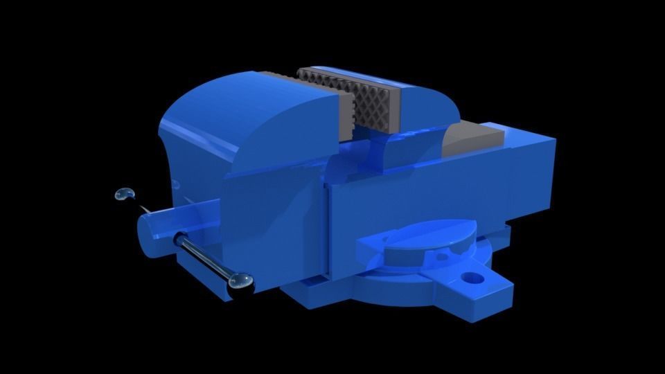 BENCH- MOUNTED VICE 3D model | CGTrader