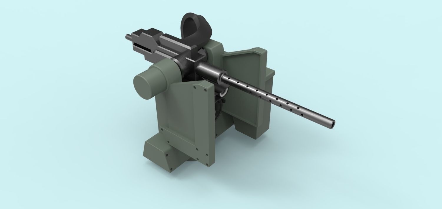 Machine gun 3 3D model | CGTrader
