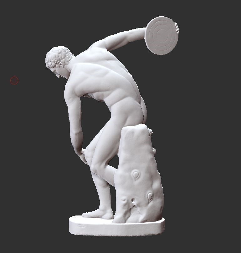 thrower 3D model statue of man holding frisbee 3D model 3D printable ...