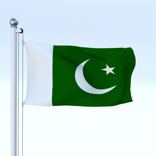 3D model Animated Pakistan Flag VR / AR / low-poly animated | CGTrader