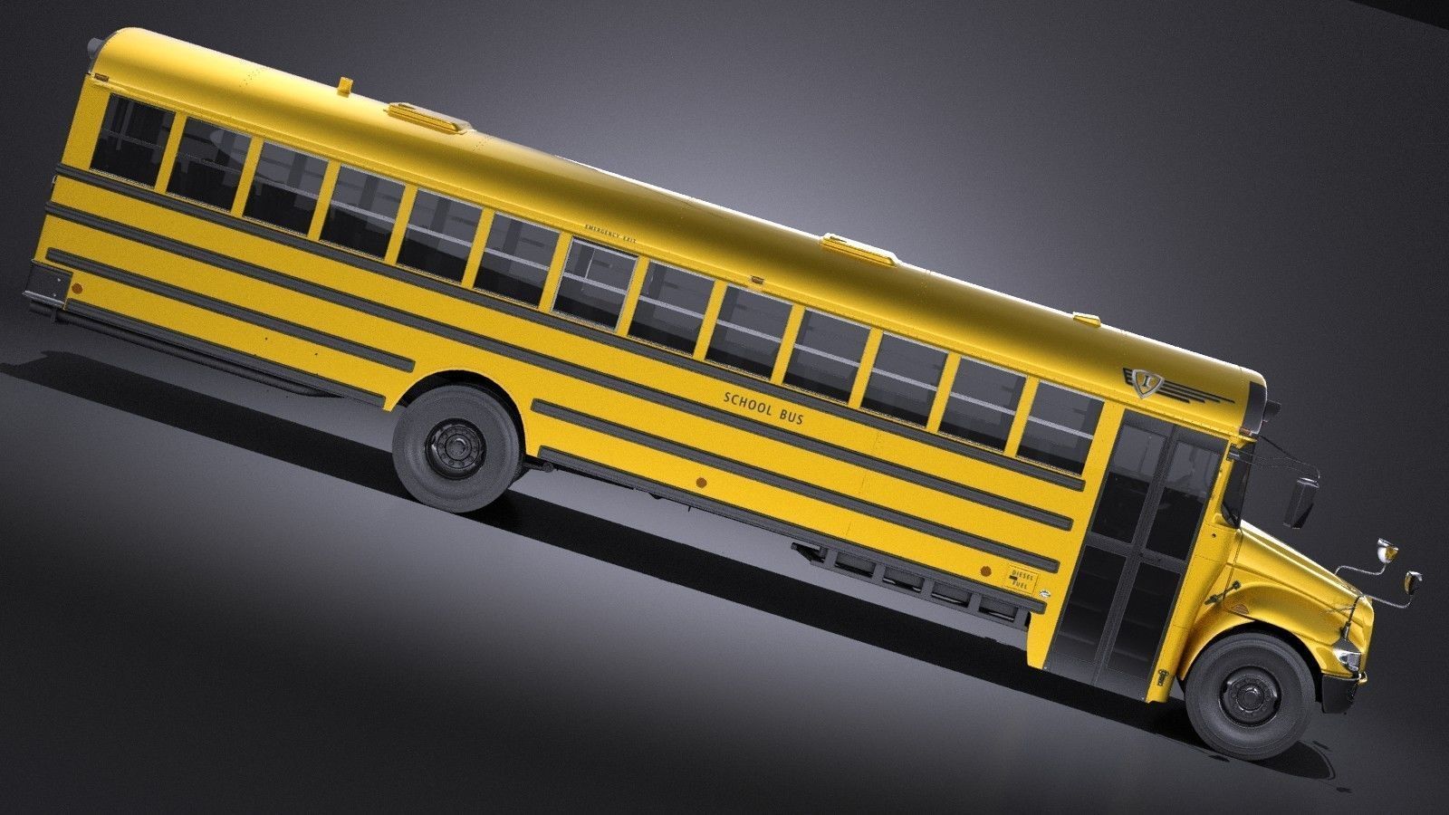 IC CE Series Schoolbus 2017 VRAY 3D model | CGTrader