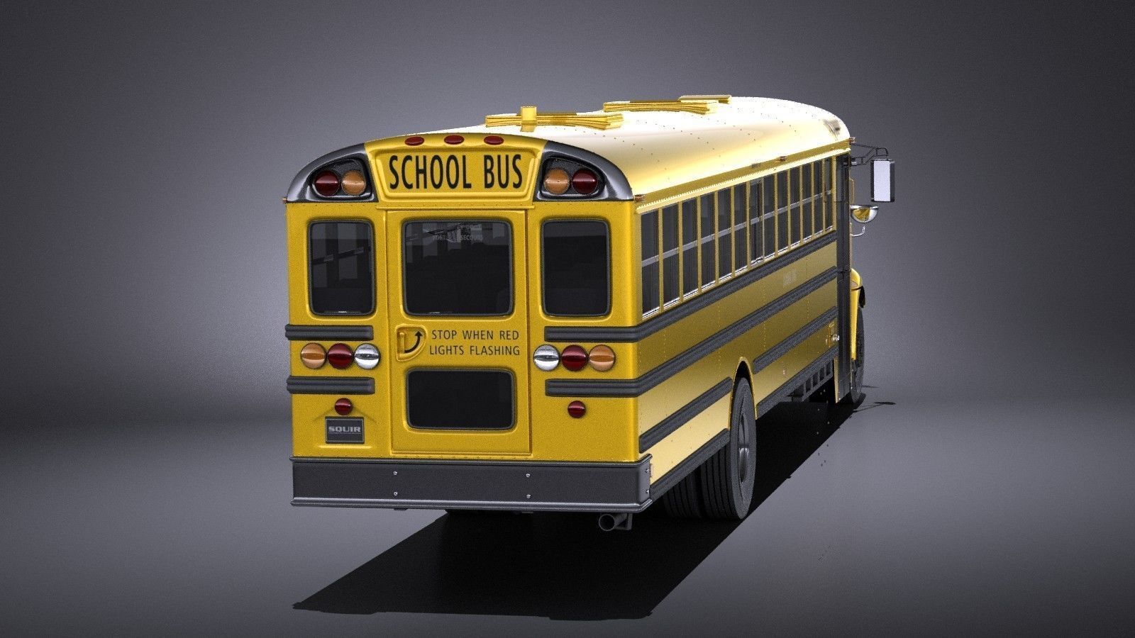 IC CE Series Schoolbus 2017 VRAY 3D model | CGTrader