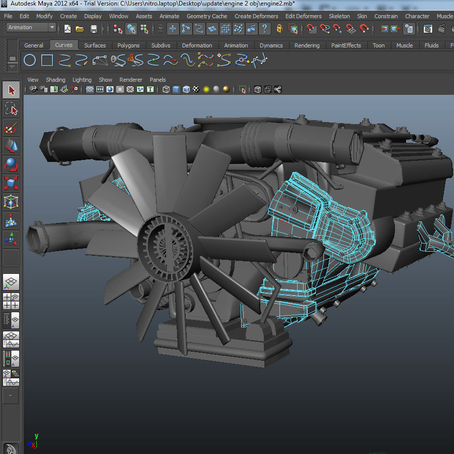 Car Engine 3D model | CGTrader