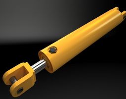 Hydraulic Cylinder D100 S500 3D Model STP | CGTrader.com