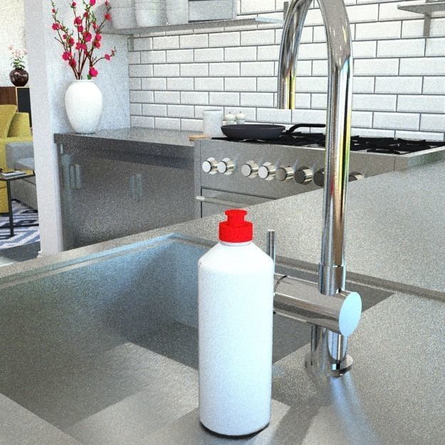 3D model washing up liquid bottle VR / AR / low-poly | CGTrader
