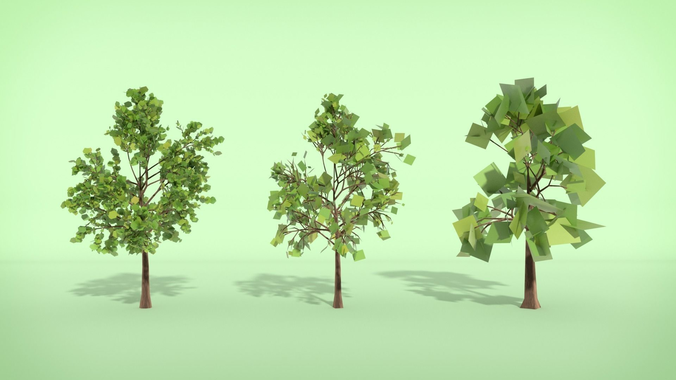 3D model Leafy Tree LOD Pack VR / AR / low-poly | CGTrader