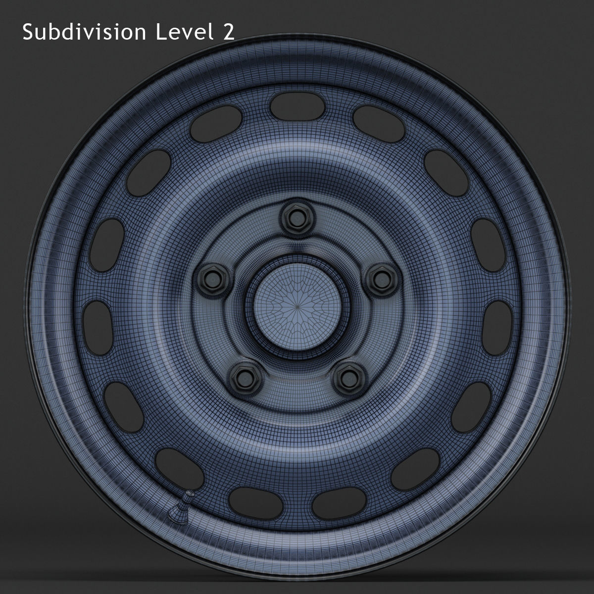 Steel Wheel Rim 3D model | CGTrader