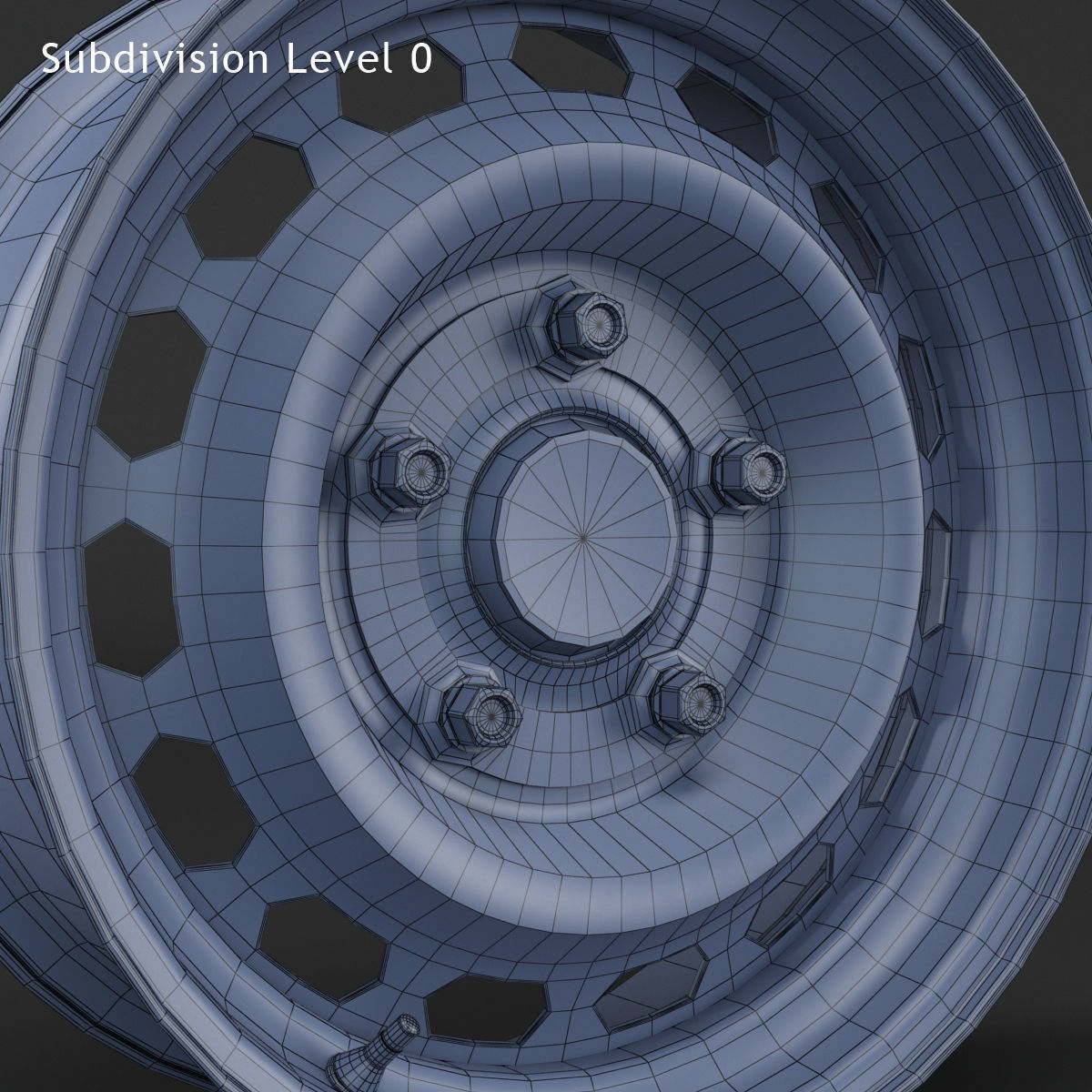 Steel Wheel Rim 3D model | CGTrader
