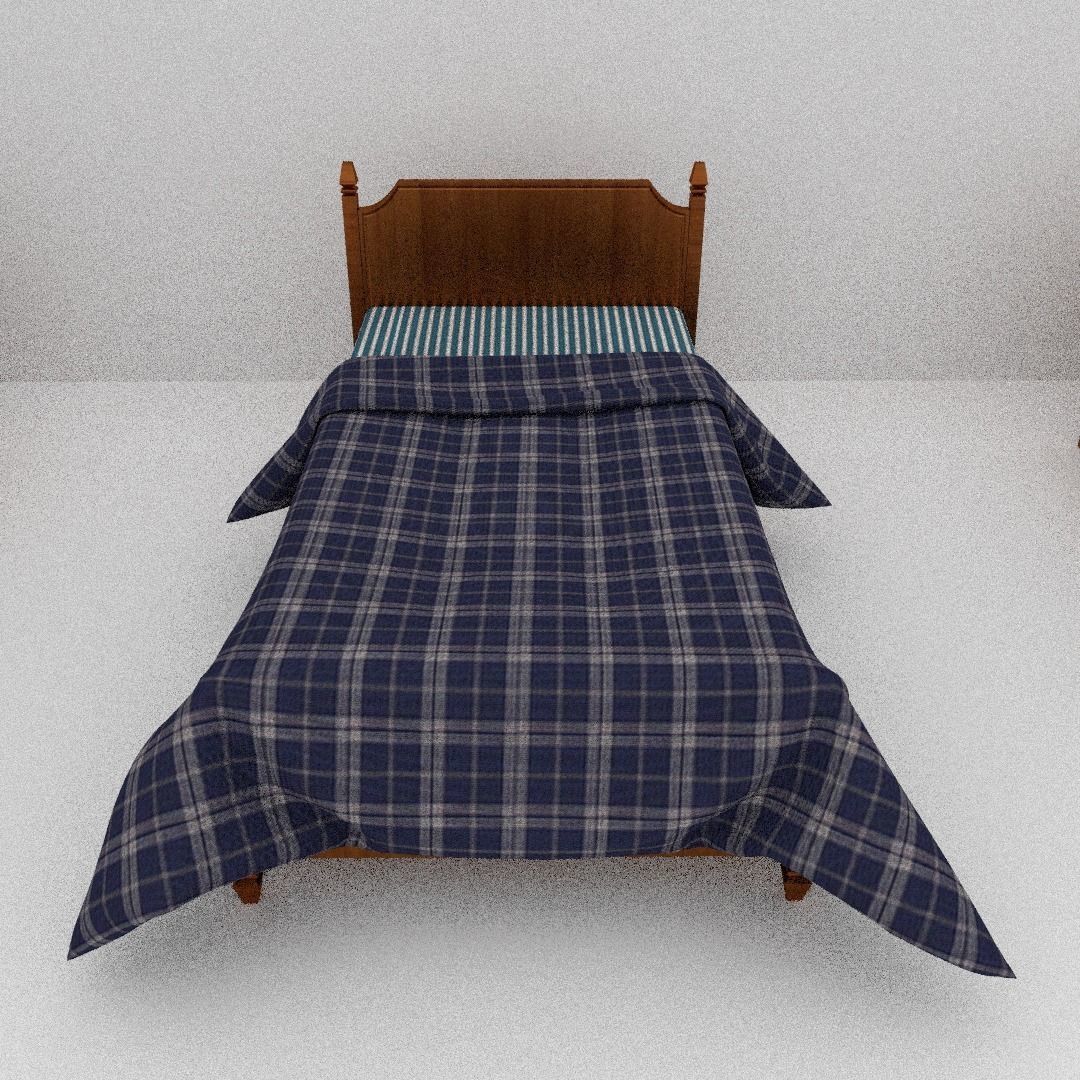 Simple bed 3D model | CGTrader