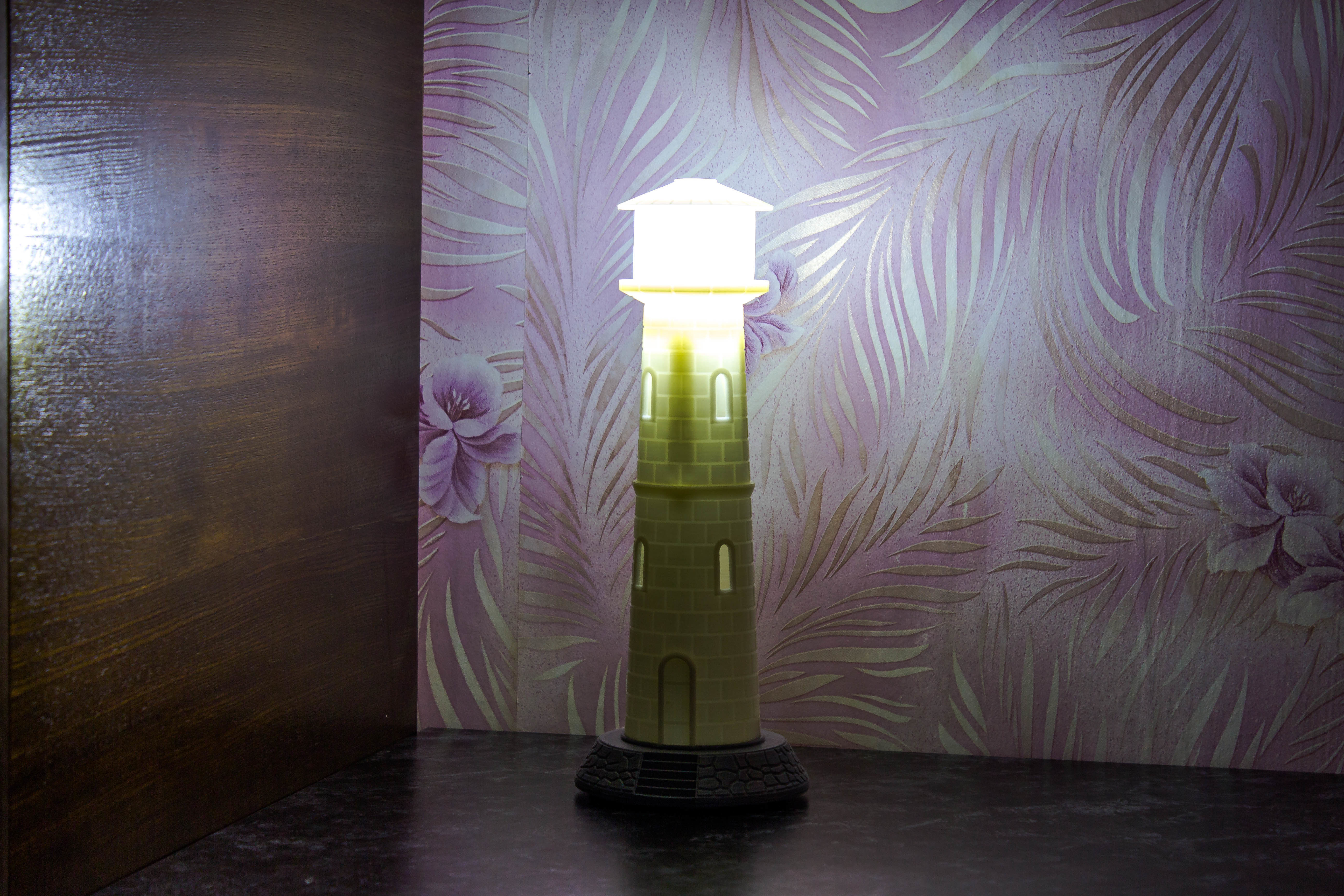Lighthouse LED Lamp 3D model 3D printable | CGTrader