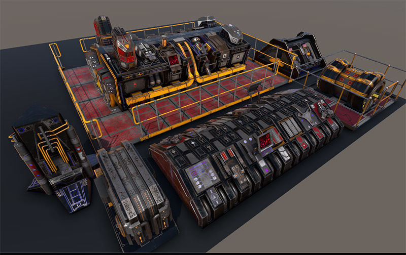 3D model SCI-FI Devices Kit VR / AR / low-poly | CGTrader