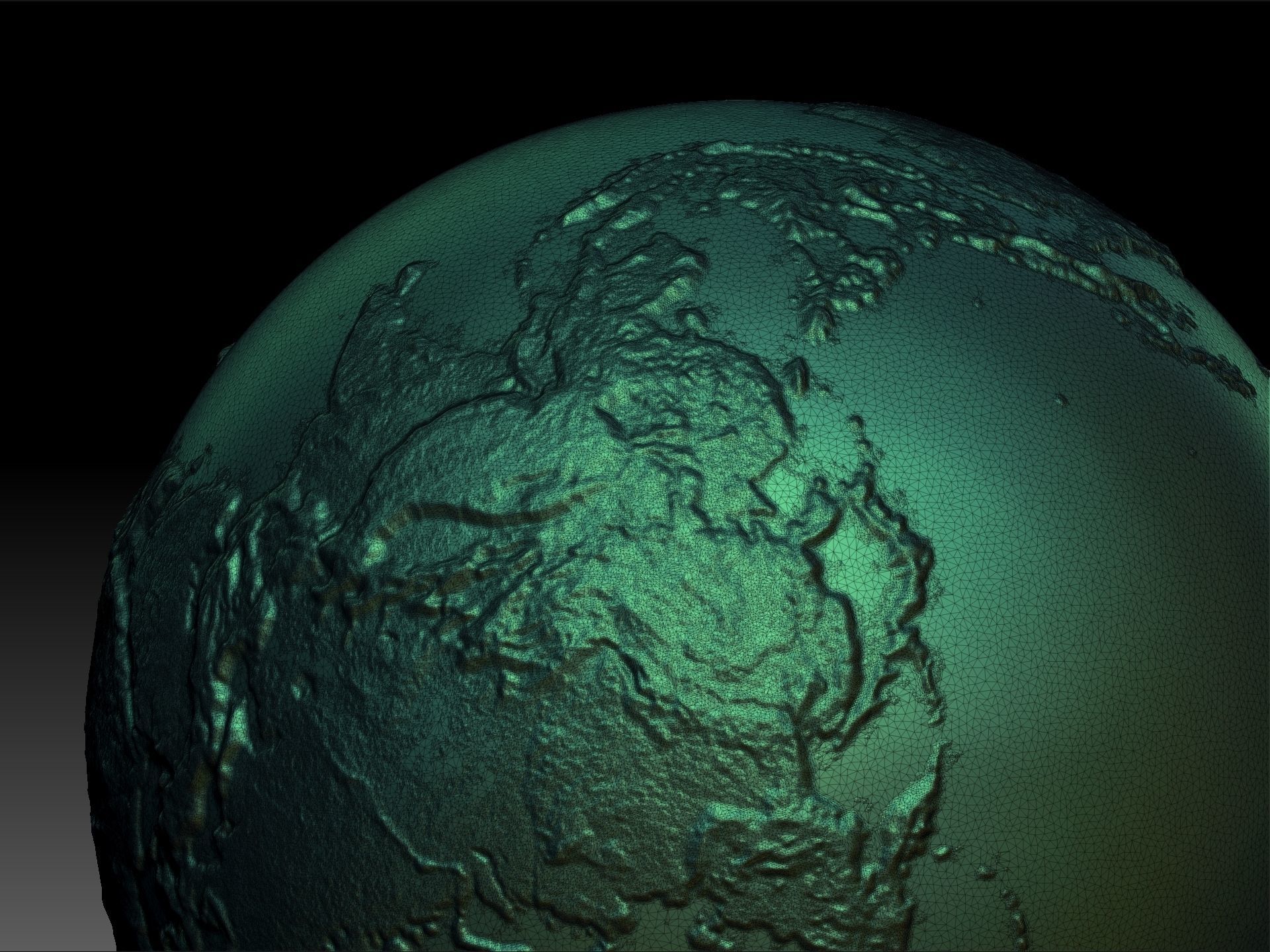 Earth Sculpture 3D model 3D printable | CGTrader